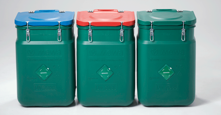 El contenedor de seguridad “SaCon” de Mewa ofrece la máxima protección ...